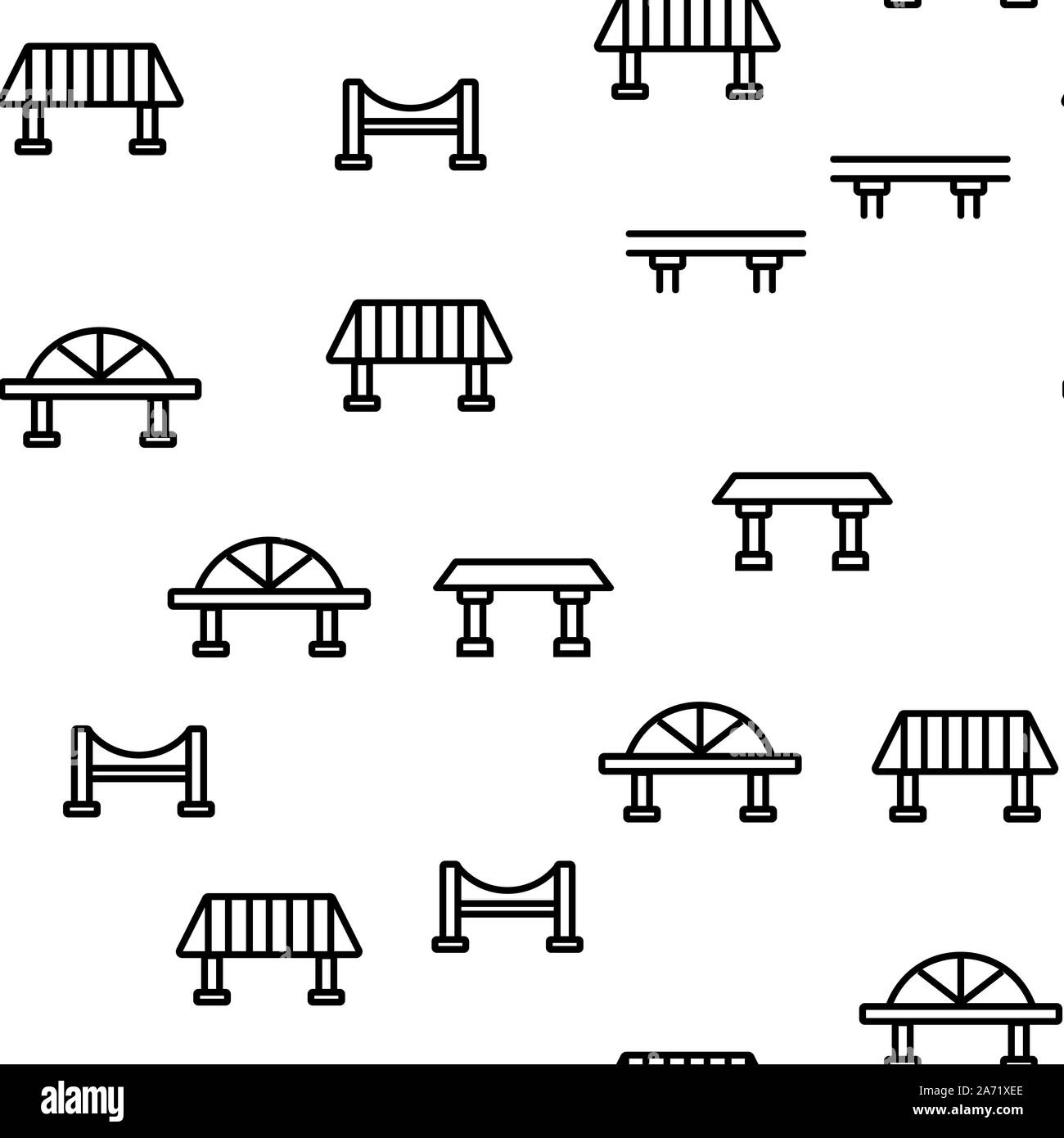 Bridge Construction Vector Seamless Pattern Stock Vector Image & Art ...