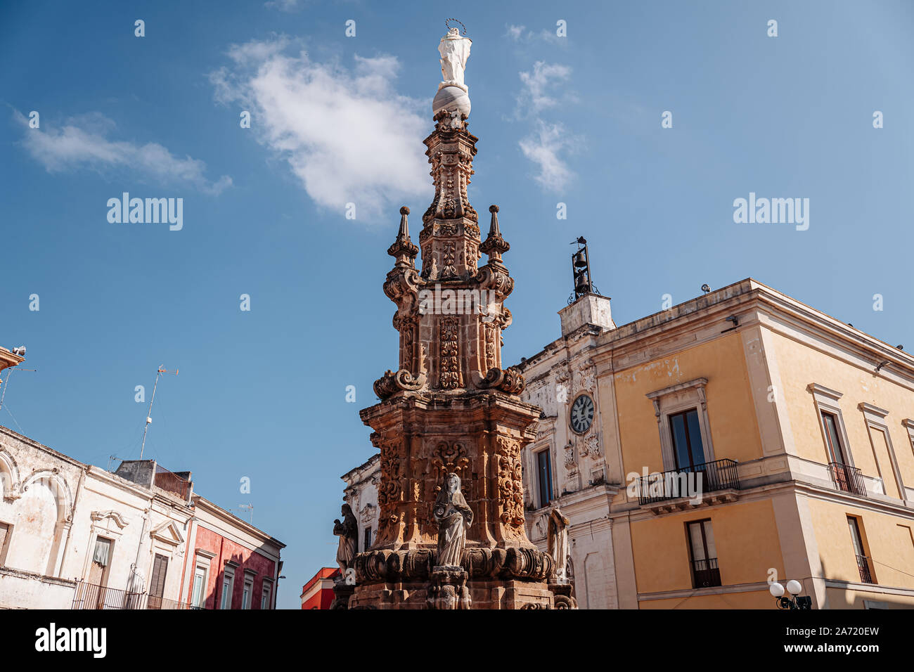Wonderful architecture in the old town of Nardò, province of Lecce ...