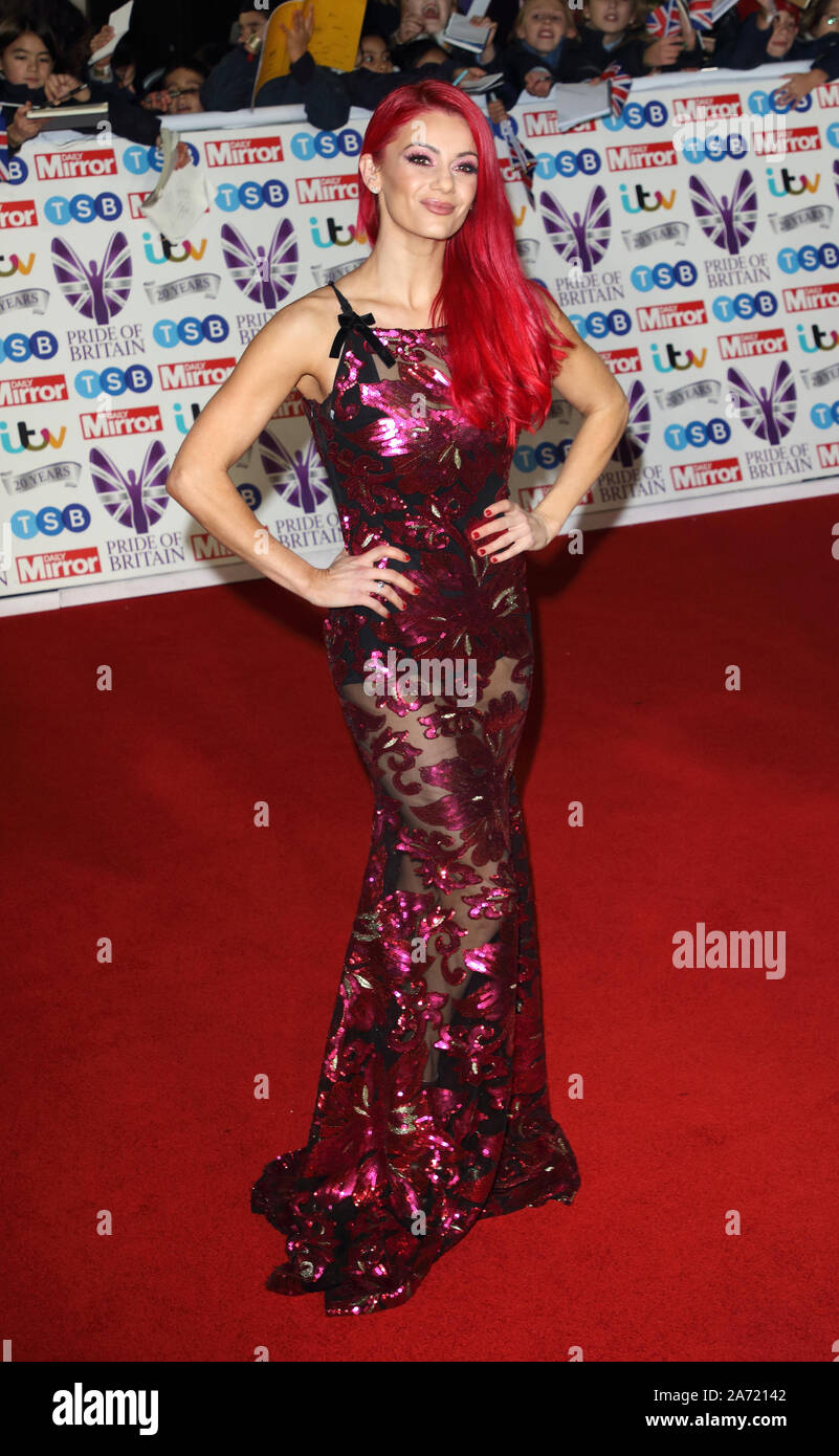 Dianne Buswell on the red carpet at The Daily Mirror Pride of Britain ...