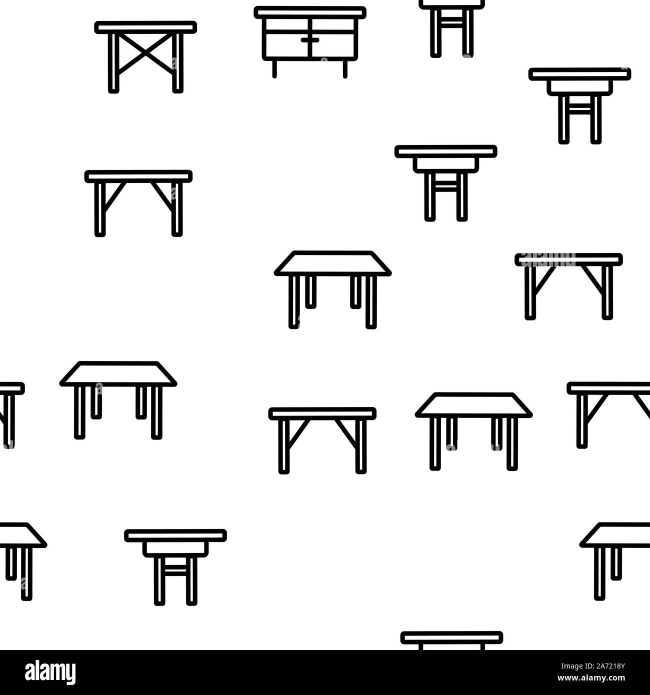 Table Desk Vector Seamless Pattern Stock Vector Image & Art - Alamy