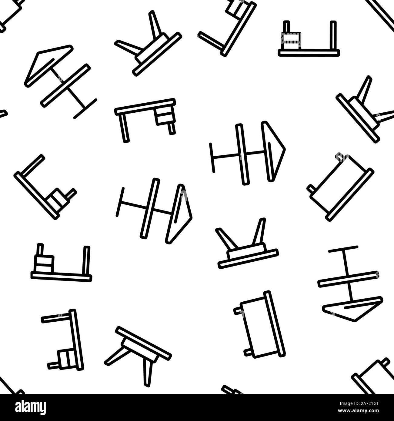 Table Desk Vector Seamless Pattern Stock Vector Image & Art - Alamy