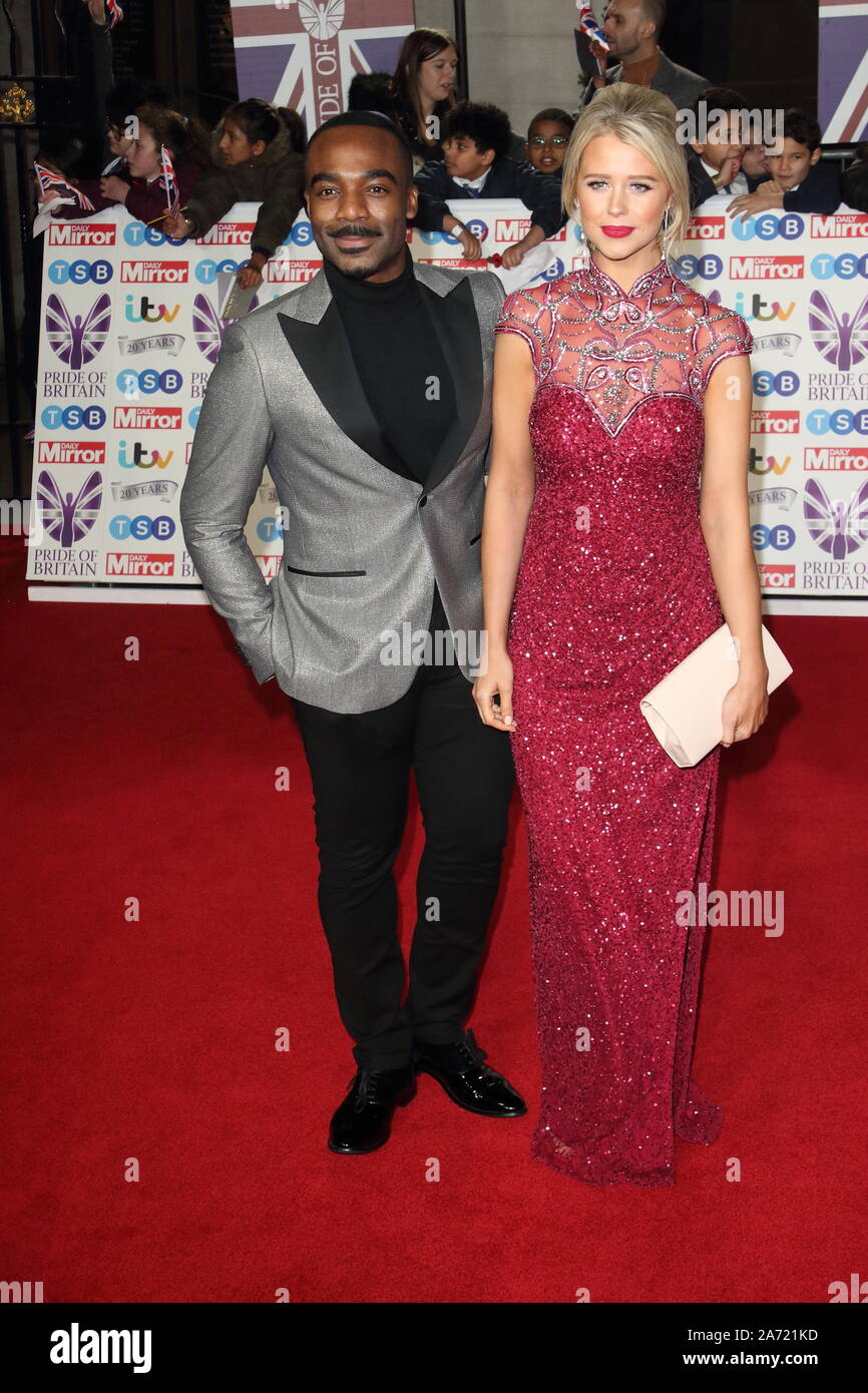 Ore Oduba and Portia Oduba on the red carpet at The Daily Mirror Pride ...