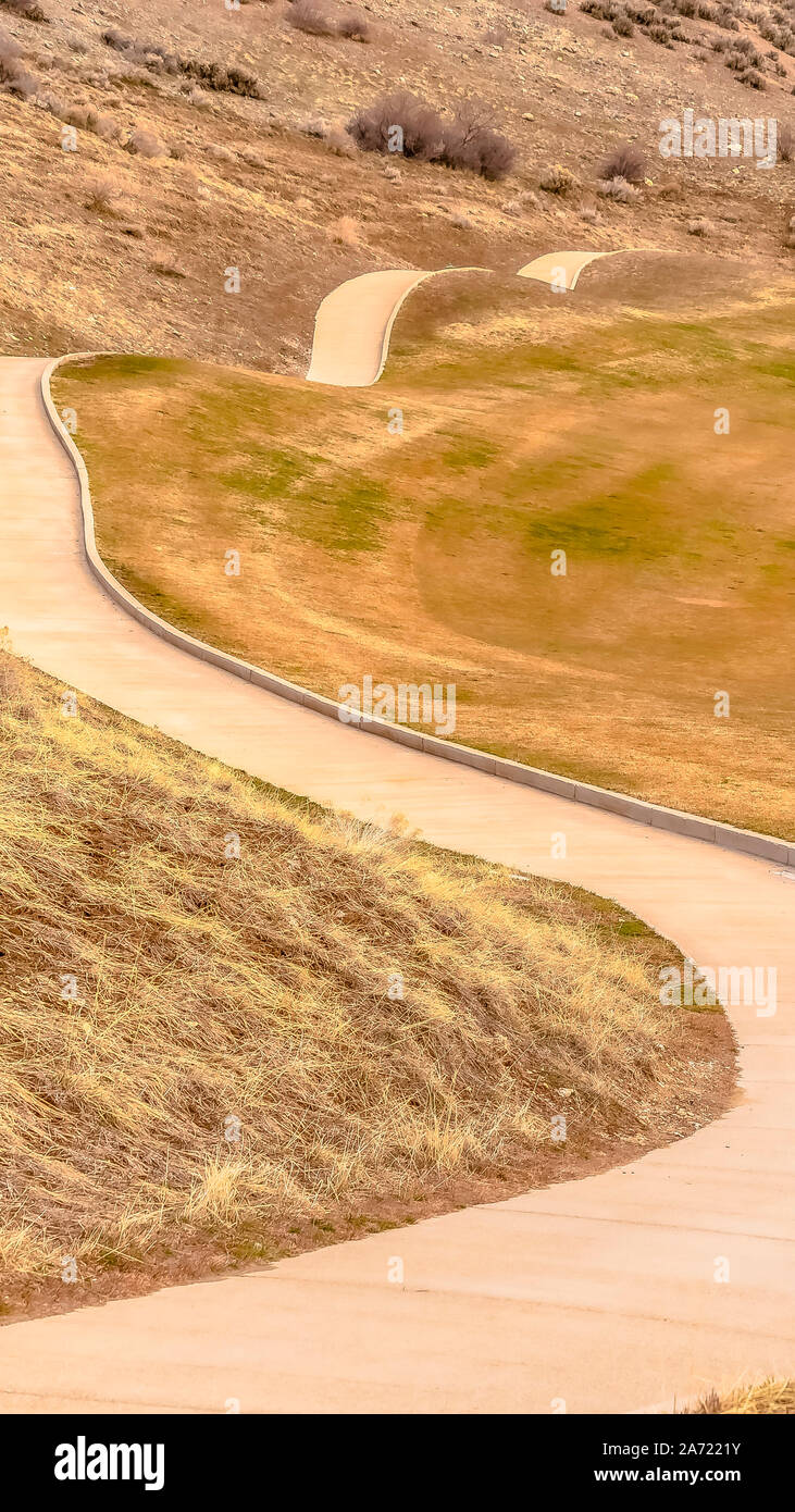 Vertical frame narrow road hi-res stock photography and images - Alamy