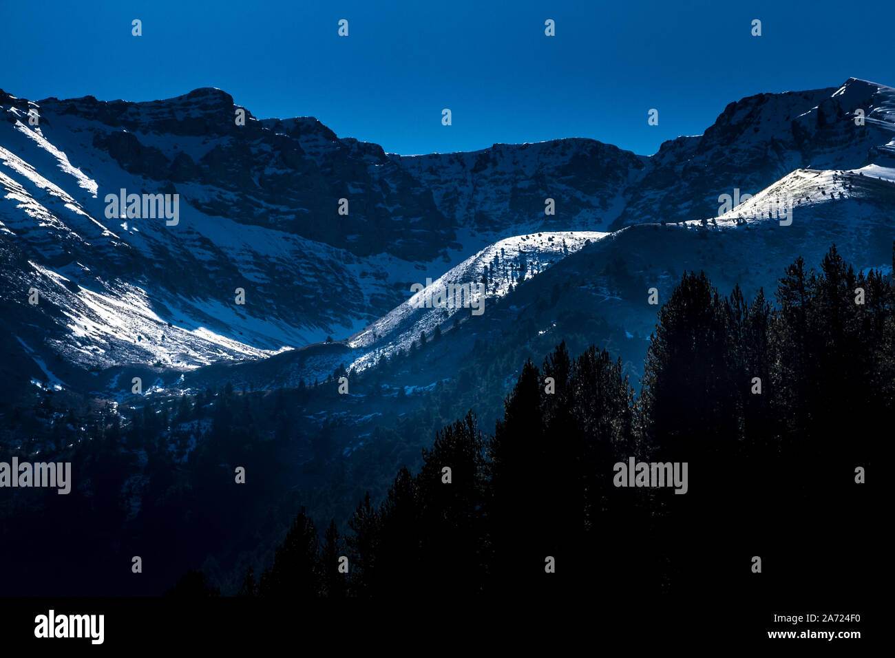 Olympus mount, the mountain of the ancient Greek gods, in Pieria region ...