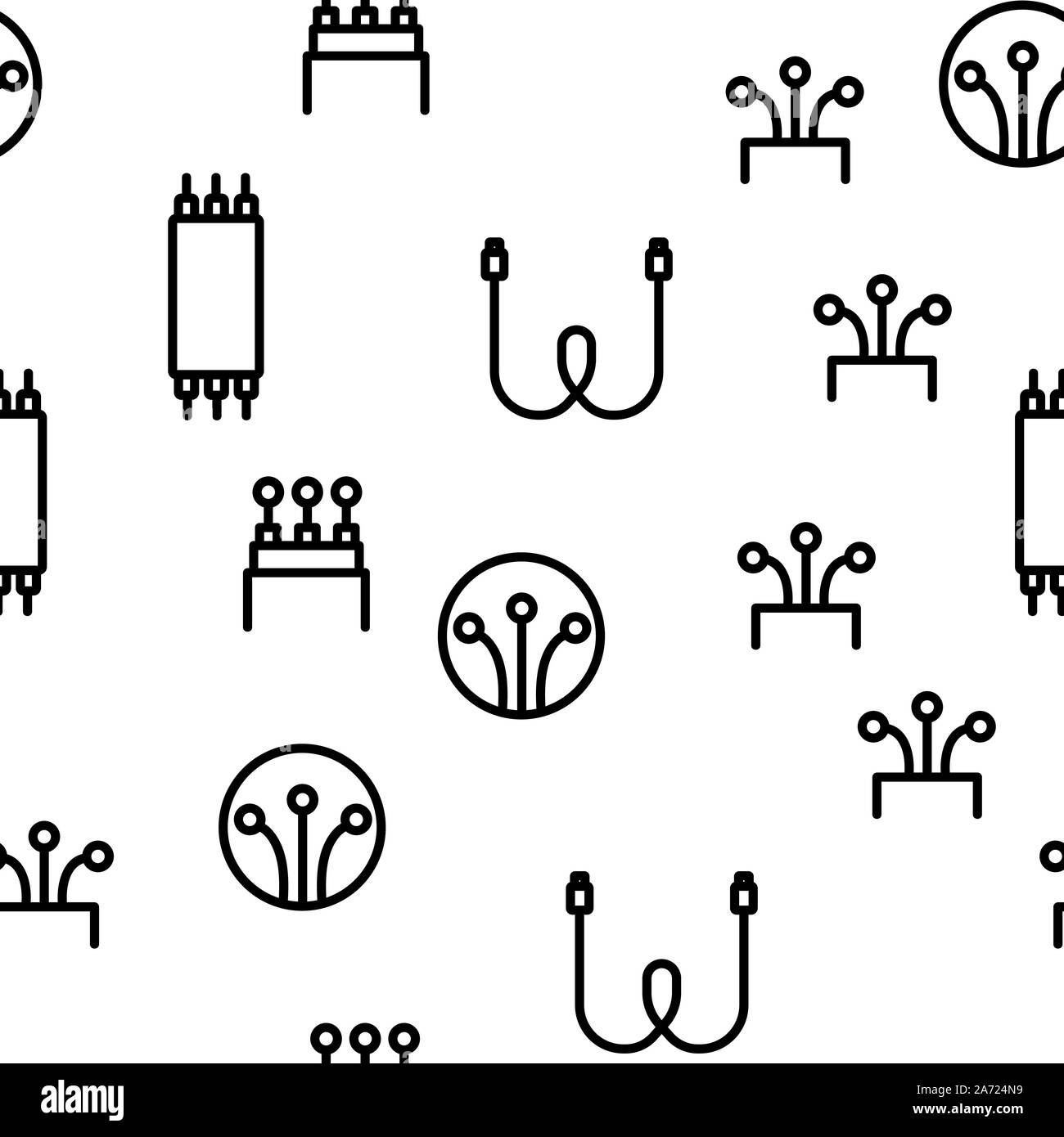 Optical Fiber Vector Seamless Pattern Stock Vector Image & Art - Alamy