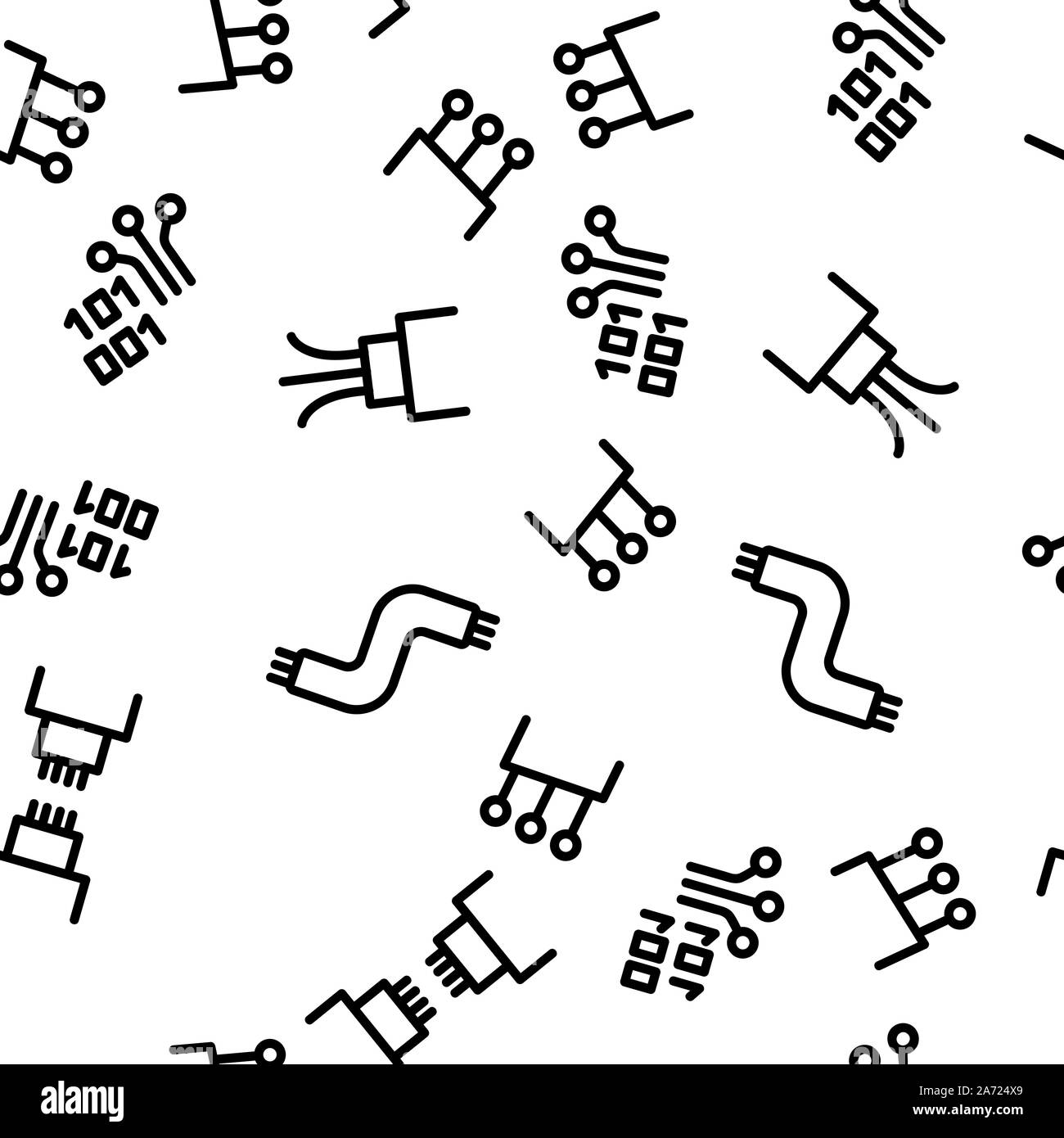 Optical Fiber Vector Seamless Pattern Stock Vector Image & Art - Alamy