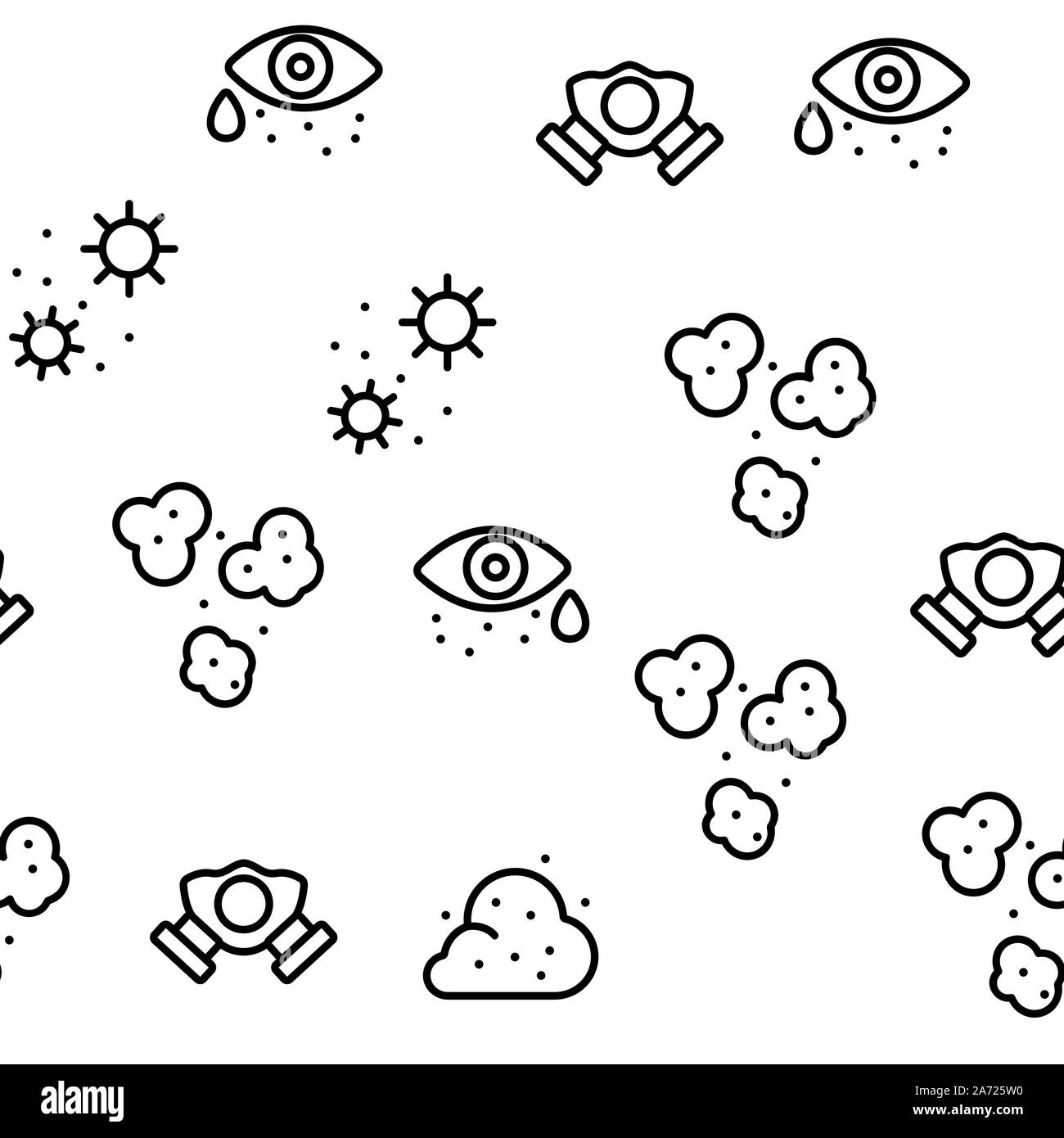 Dust And Polluted Air Vector Seamless Pattern Stock Vector Image & Art ...