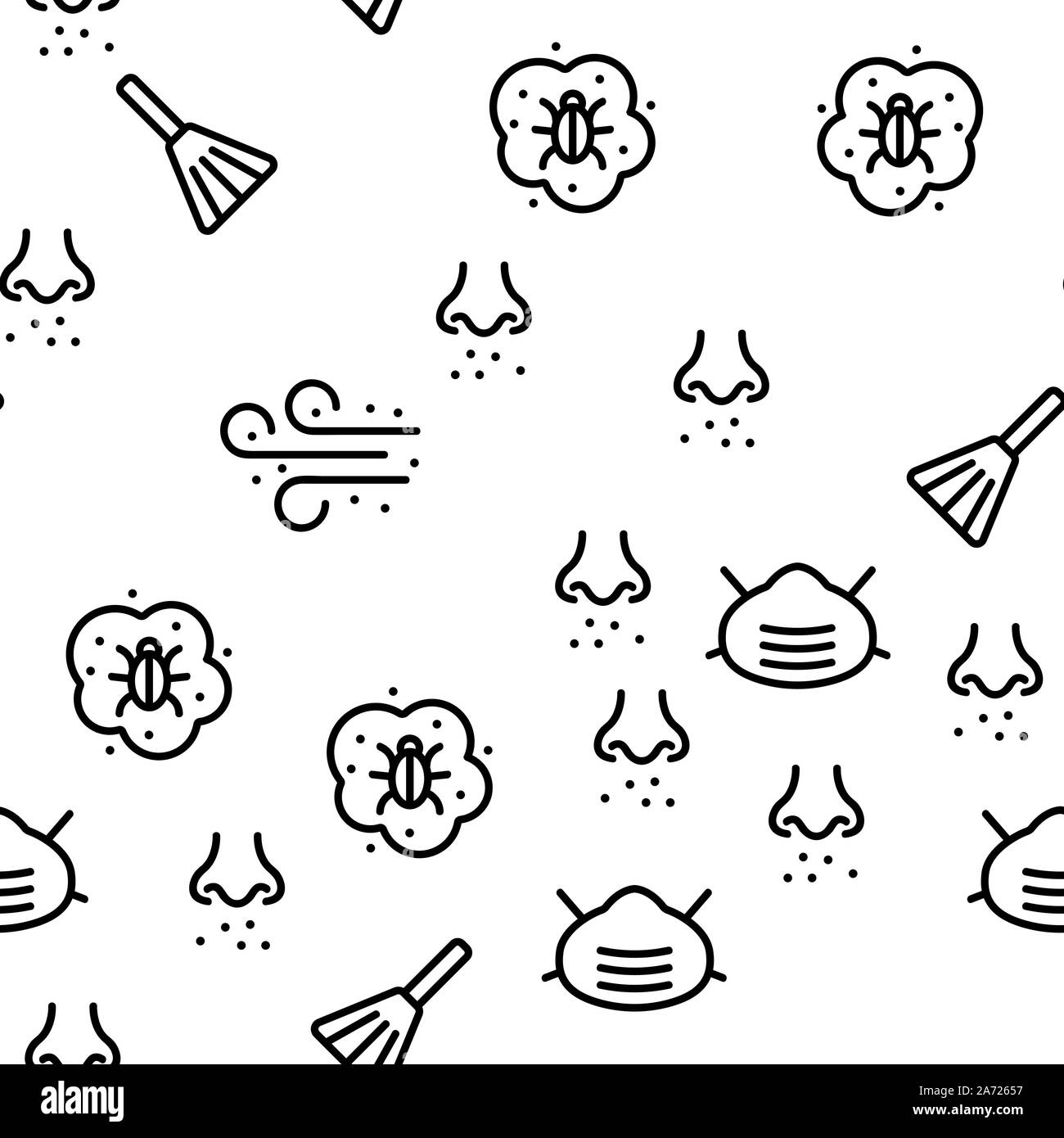 Dust And Polluted Air Vector Seamless Pattern Stock Vector Image & Art ...