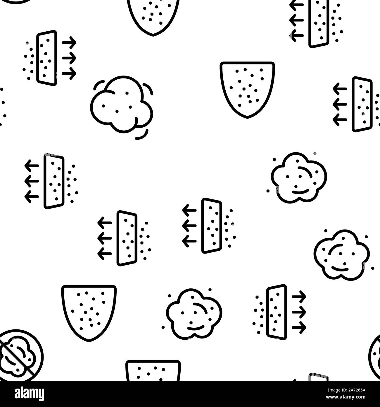 Dust And Polluted Air Vector Seamless Pattern Stock Vector Image & Art ...