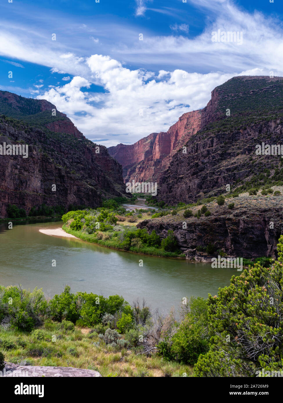 Gates of Lodore, Green River, Dinosaur National Monument, Colorado, USA ...