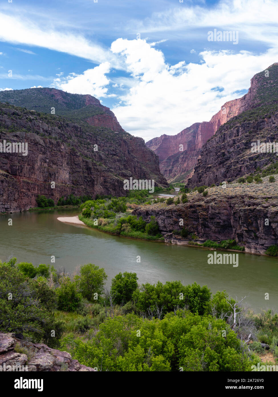 Gates of Lodore, Green River, Dinosaur National Monument, Colorado, USA ...