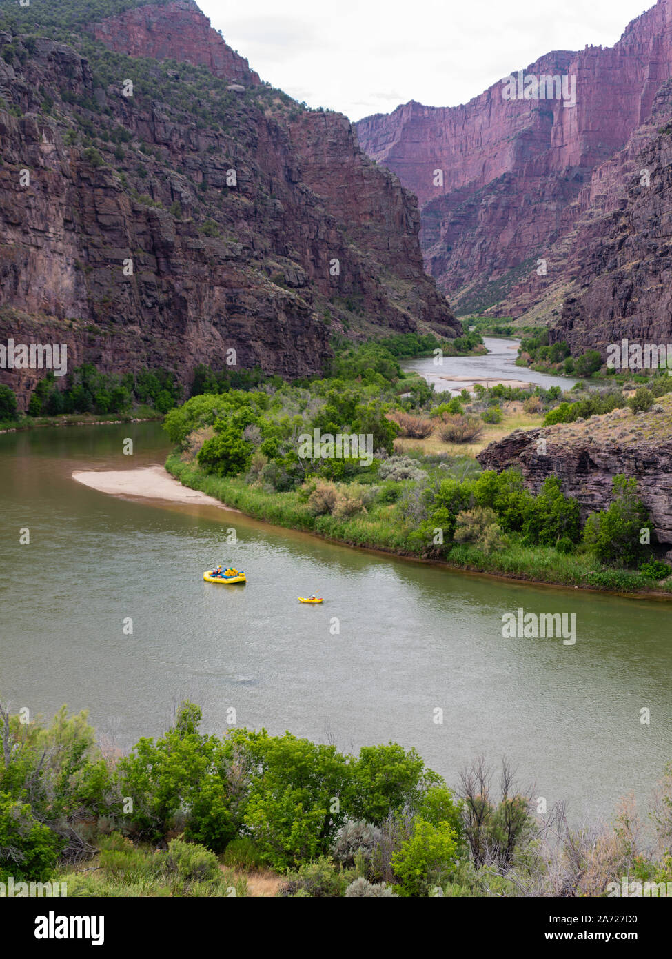 Gates of Lodore, Green River, Dinosaur National Monument, Colorado, USA ...