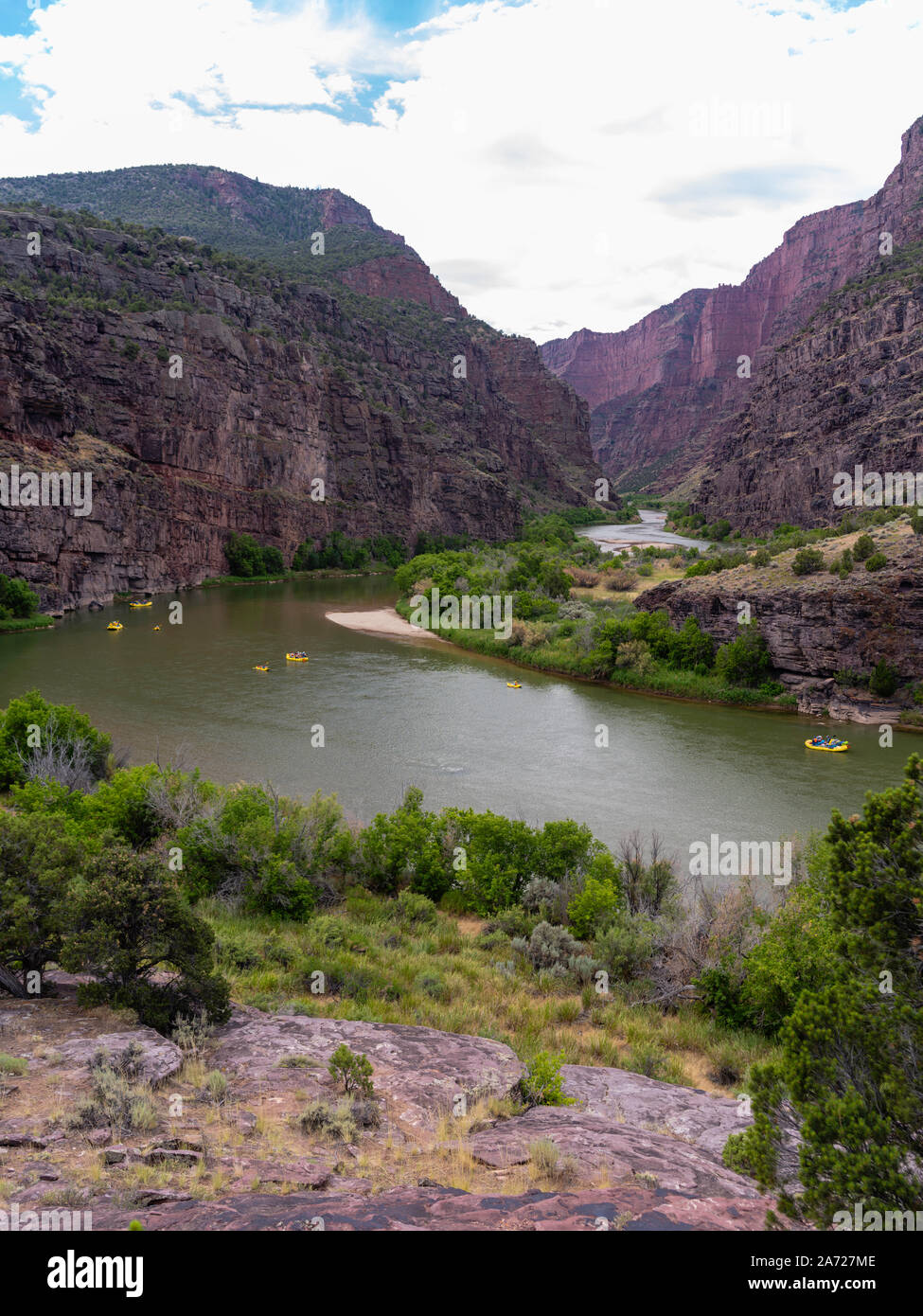 Gates of Lodore, Green River, Dinosaur National Monument, Colorado, USA ...