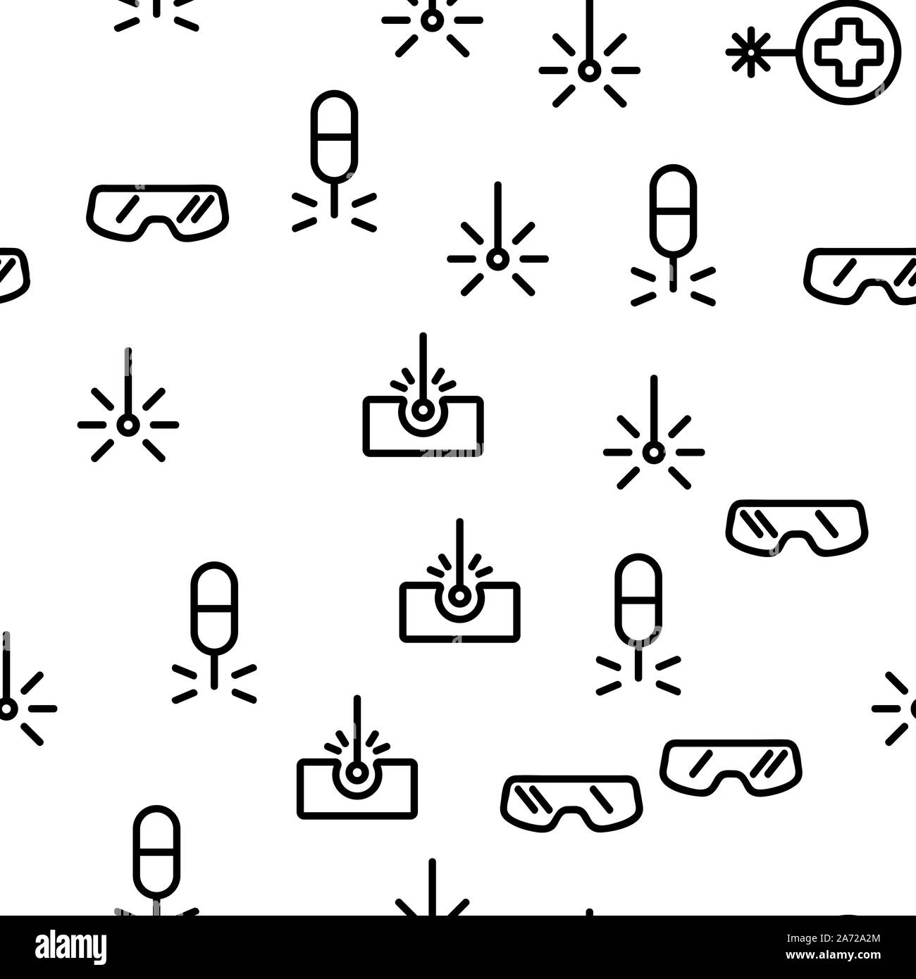 Laser Beam Vector Seamless Pattern Stock Vector Image & Art - Alamy