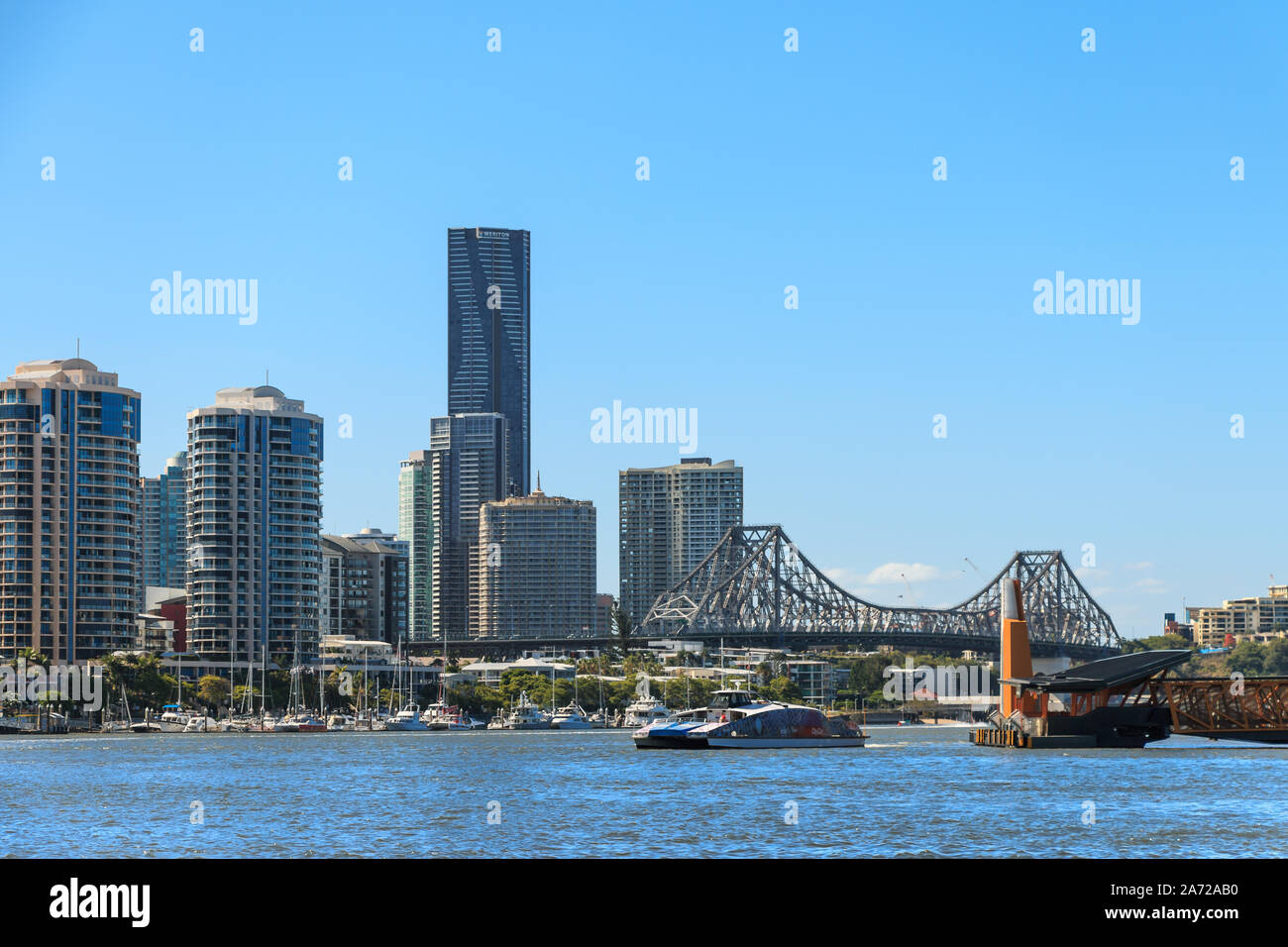 Brisbane city night panorama hi-res stock photography and images - Alamy
