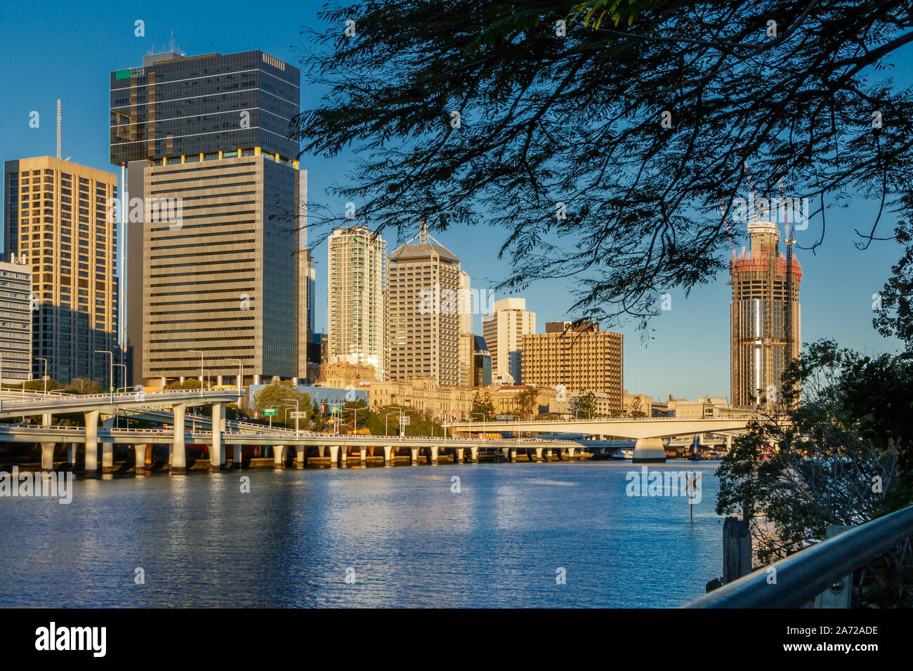 Brisbane city night panorama hi-res stock photography and images - Alamy