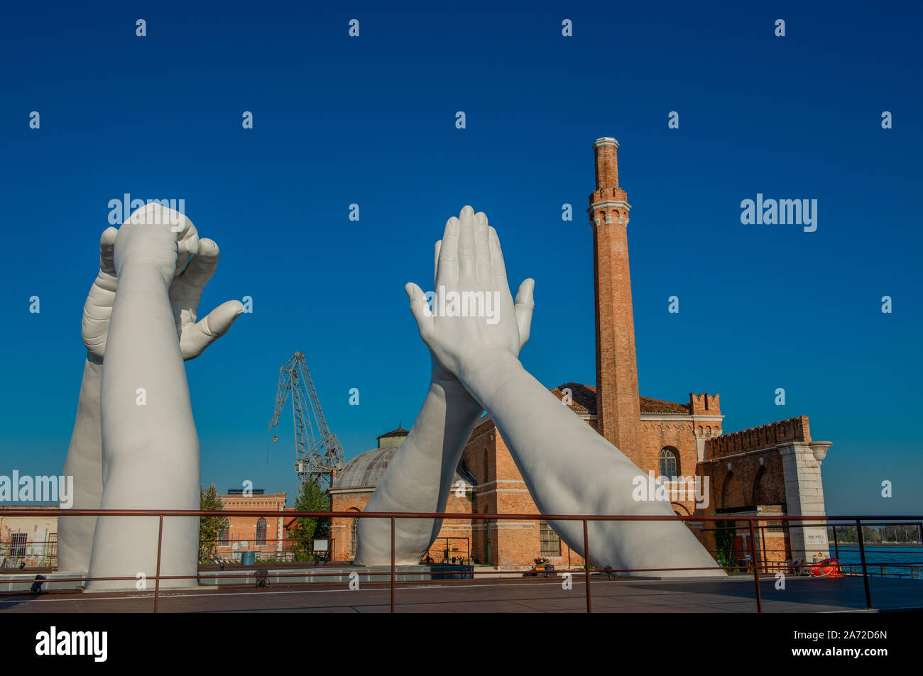 Venice Italy 26 October 2019: Biennial of modern art. May you live in ...