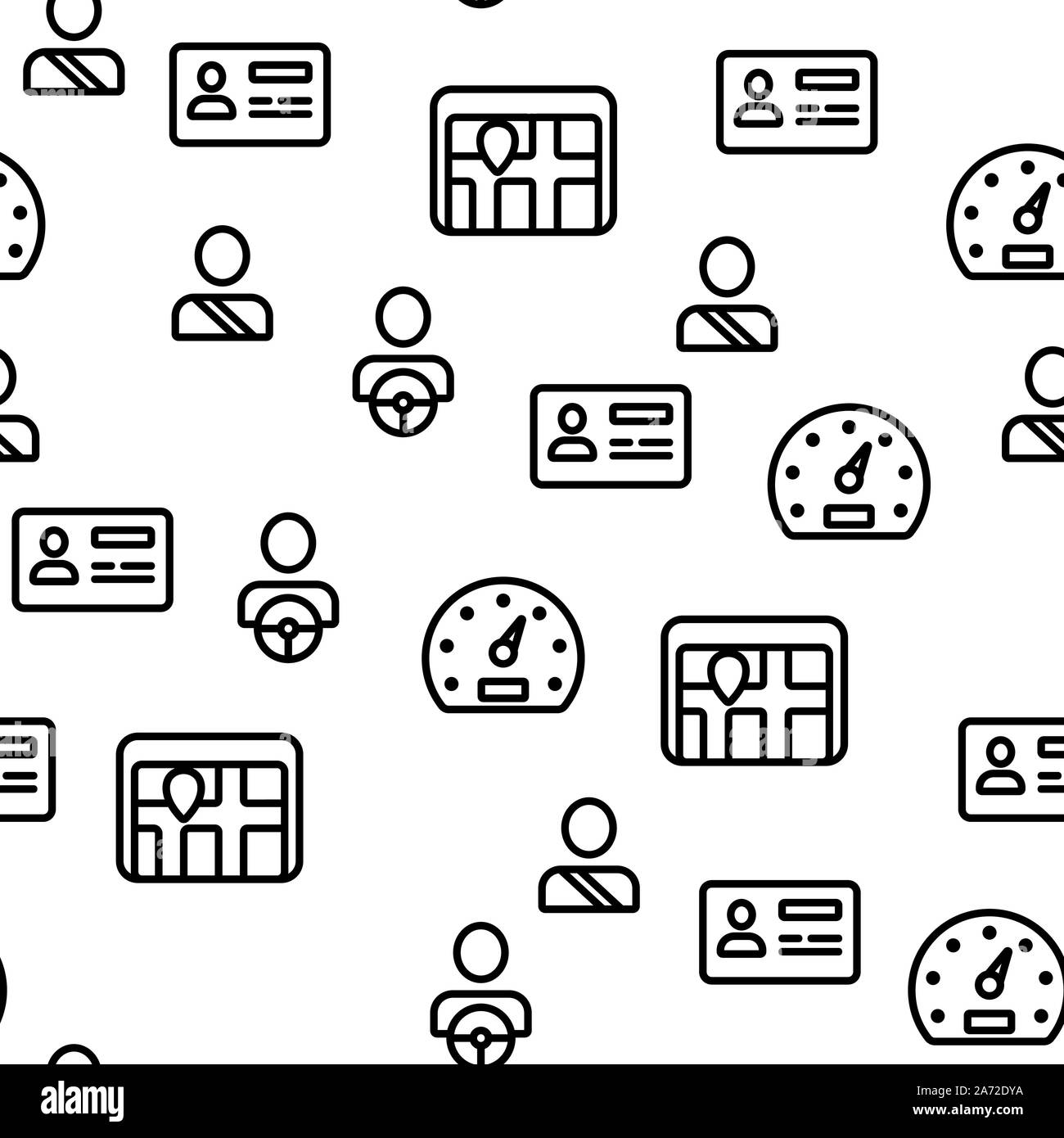 Driver Vector Seamless Pattern Stock Vector Image & Art - Alamy