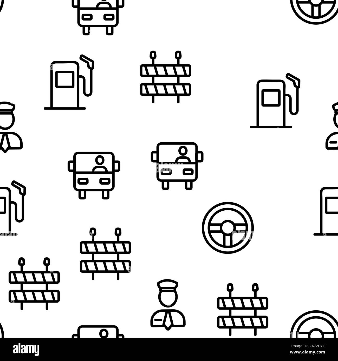 Driver Vector Seamless Pattern Stock Vector Image & Art - Alamy