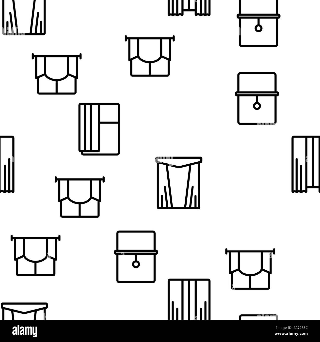 Curtain Vector Seamless Pattern Stock Vector Image & Art - Alamy