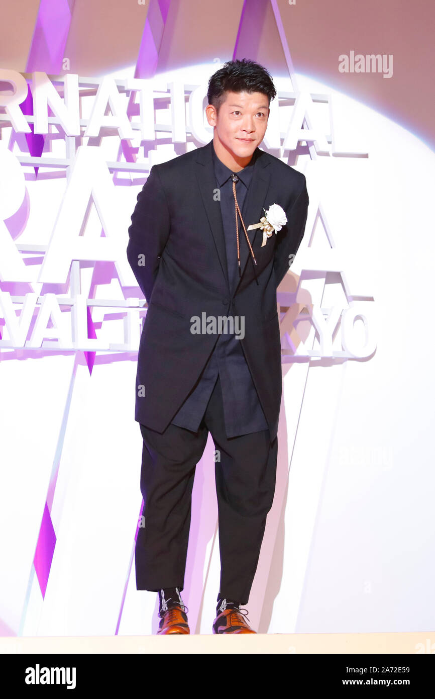 Japanese actor Taro Suruga attends the award ceremony of the Tokyo ...