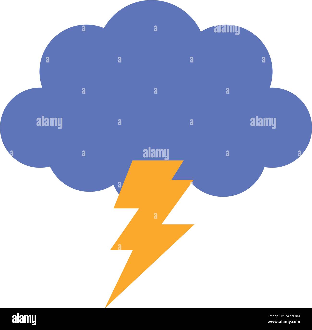 storm cloud thunderbolt weather design icon vector illustration Stock ...