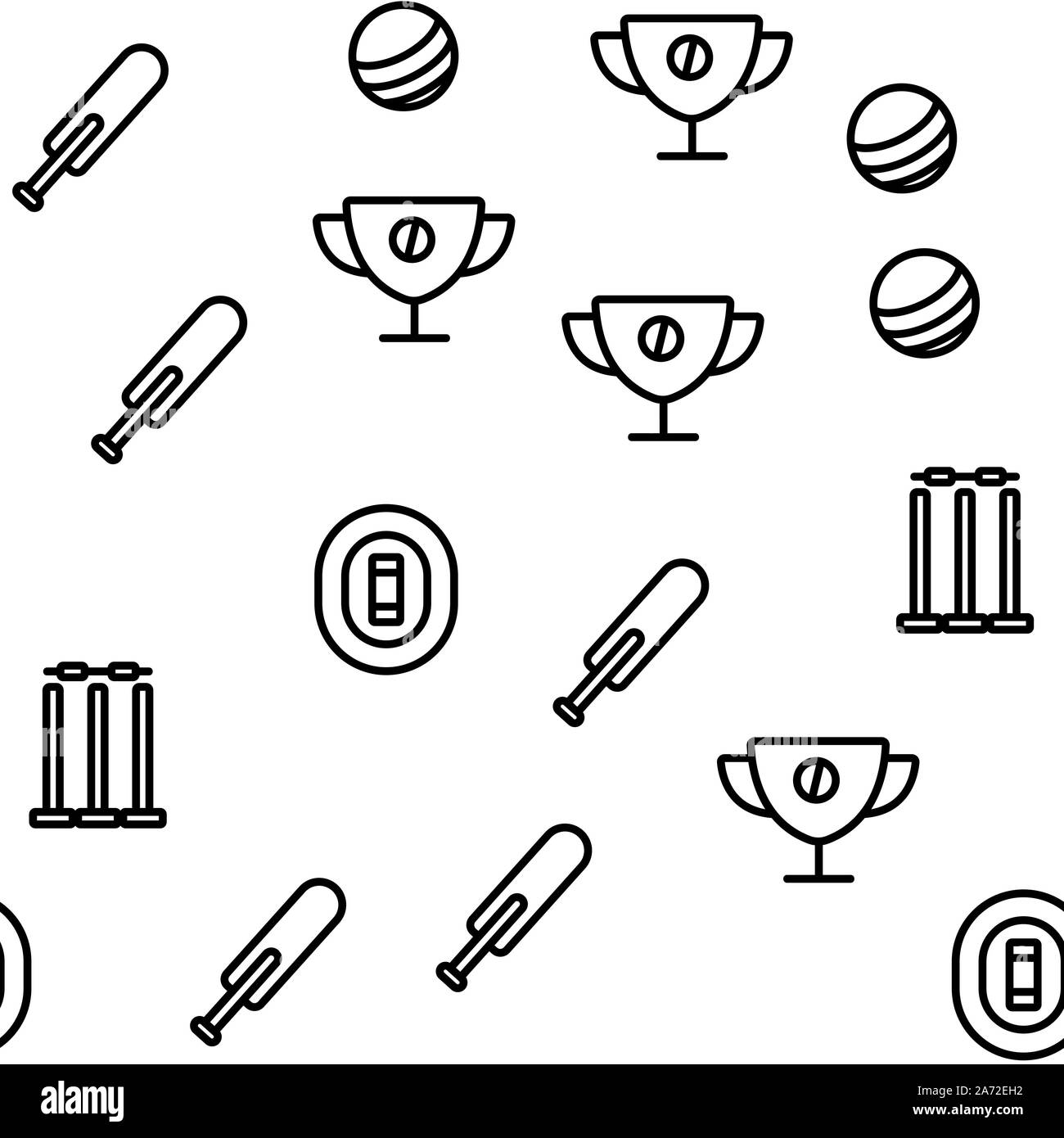 Cricket Vector Seamless Pattern Stock Vector Image & Art - Alamy
