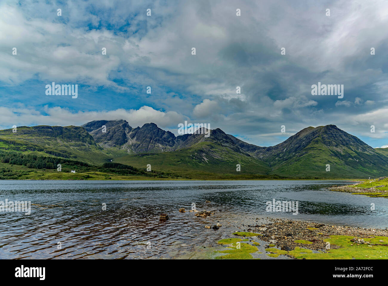 Bla Bheinn mountain and Loch Slapin, Isle of Skye Stock Photo - Alamy