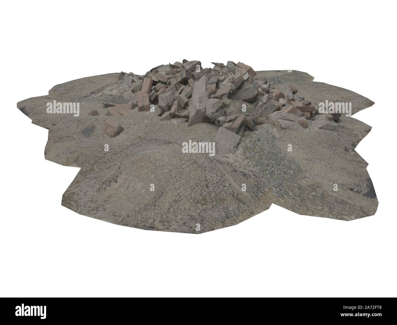 Rock rubble texture Cut Out Stock Images & Pictures - Alamy