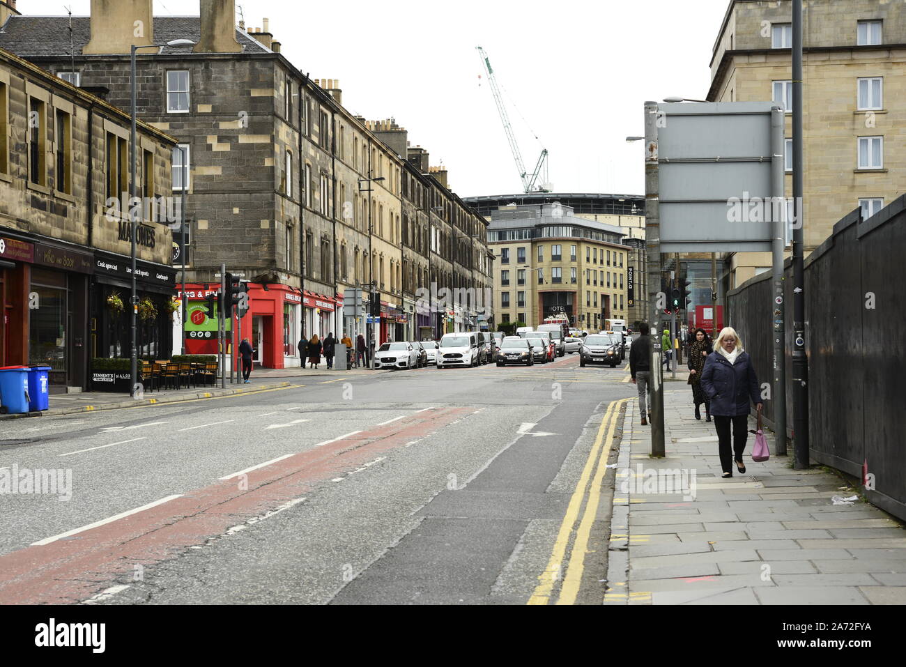 Life in the city of Edinburgh Scotland Stock Photo - Alamy