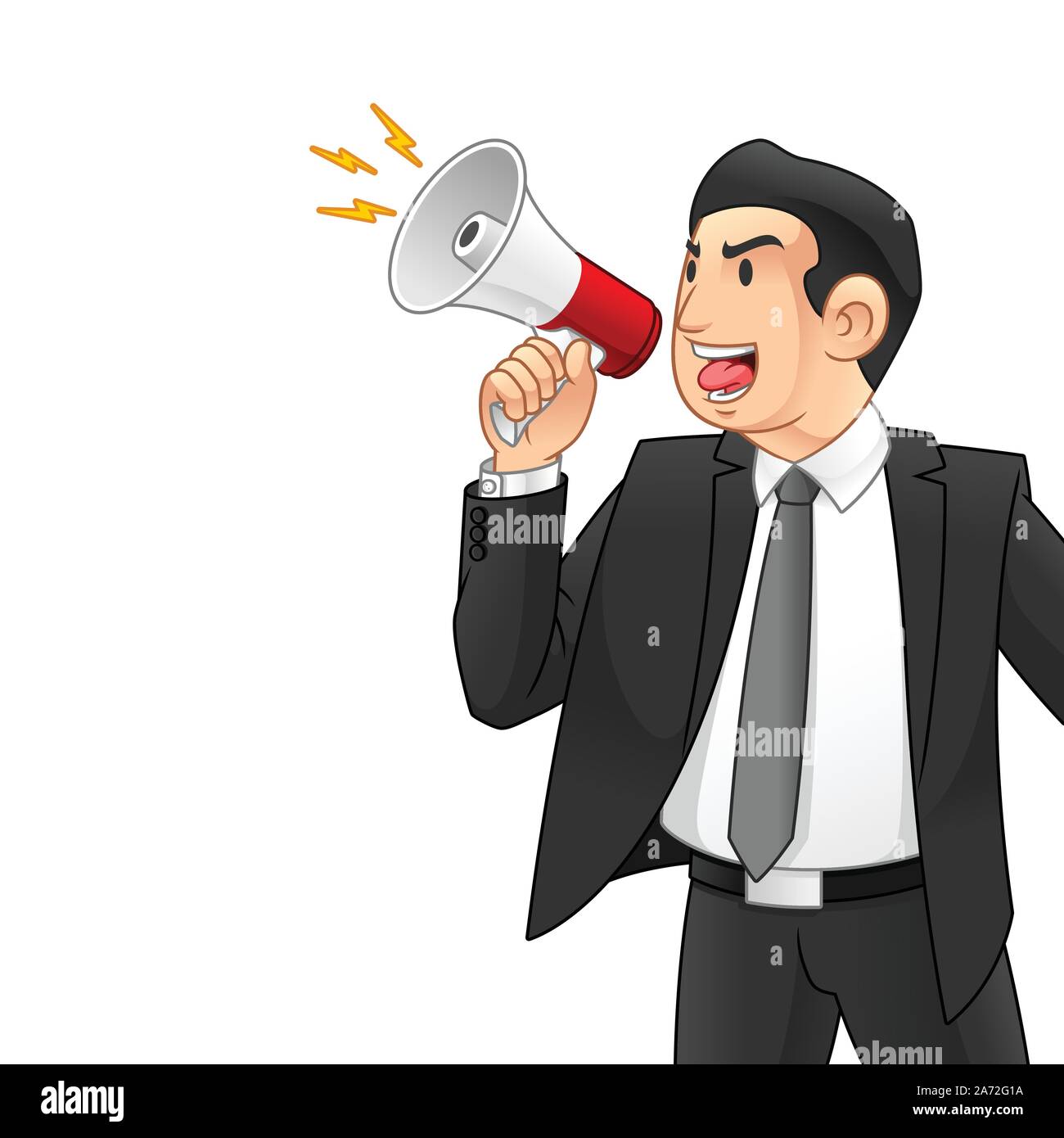 Yelling Megaphone Cartoon