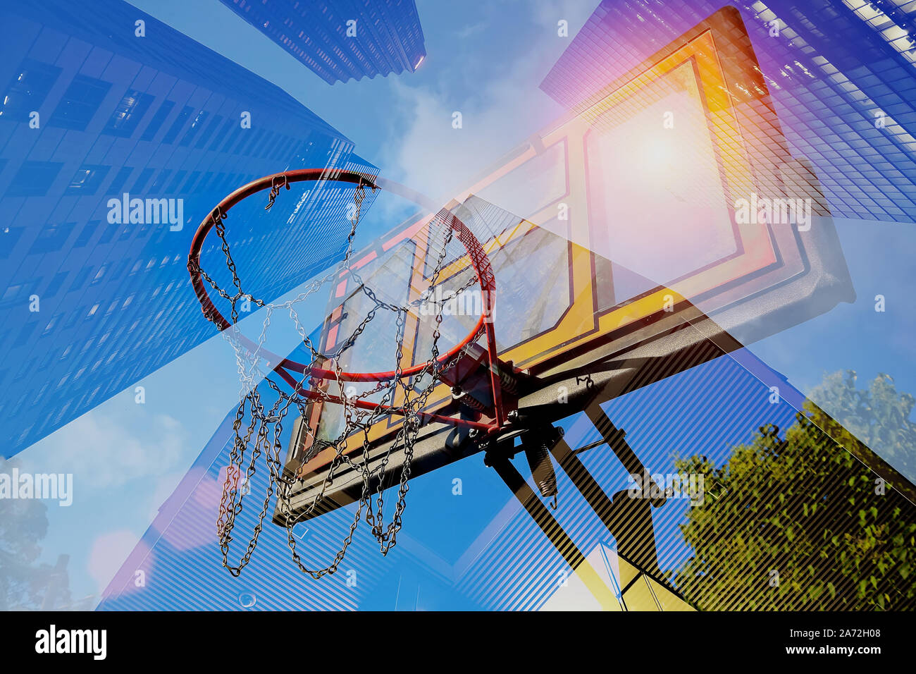 A concept of urban sport and community basketball court for youth in a ...