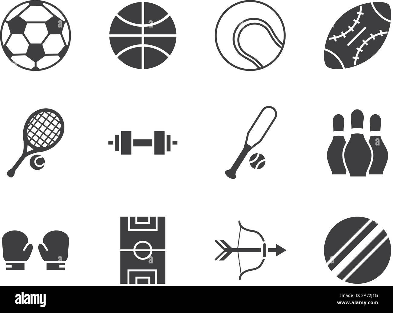 pictogram sport equipment related icons set vector illustration Stock ...