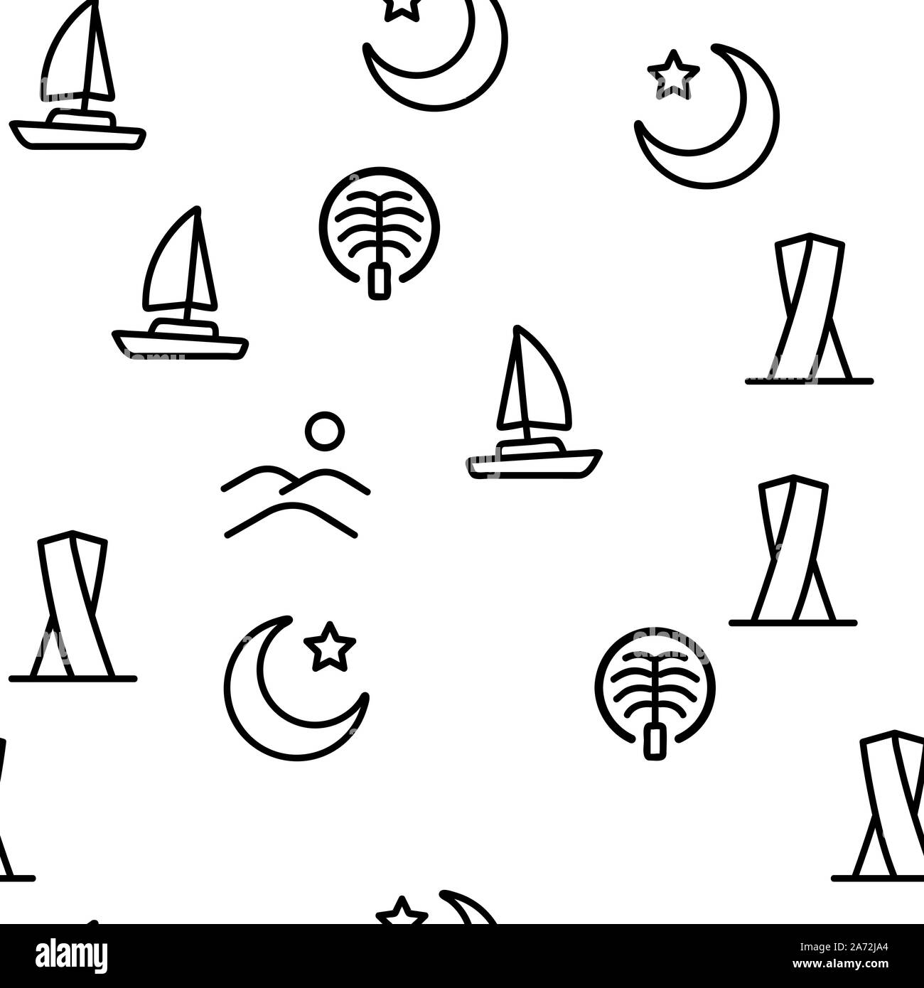 Dubai Vector Seamless Pattern Stock Vector Image & Art - Alamy