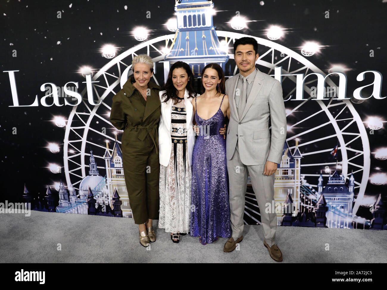 New York, United States. 29th Oct, 2019. (L-R) Actor's, Emma Thompson ...