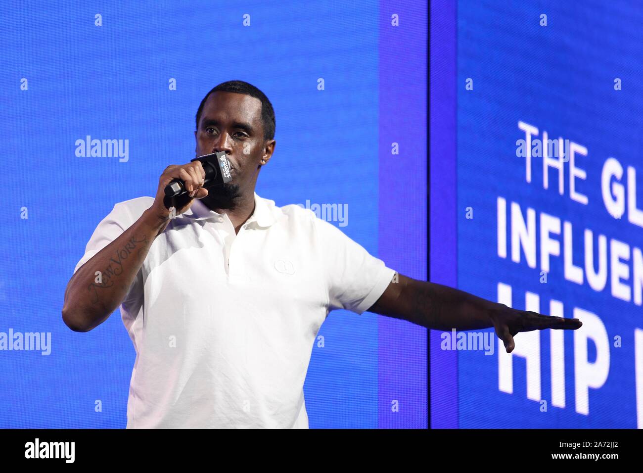 Sean Combs aka Diddy at the Revolt Summit x AT&T LA on October 25, 2019 ...