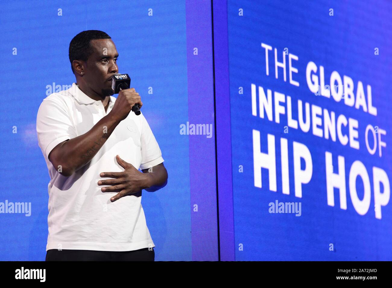 Sean Combs aka Diddy at the Revolt Summit x AT&T LA on October 25, 2019 ...