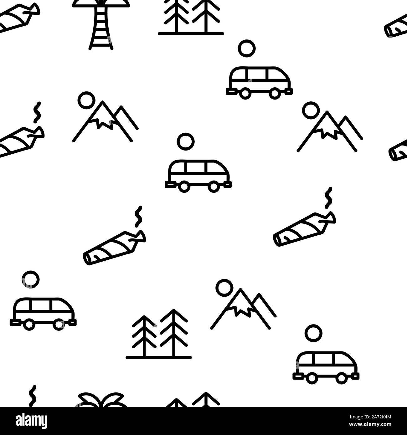 California Vector Seamless Pattern Stock Vector Image & Art - Alamy