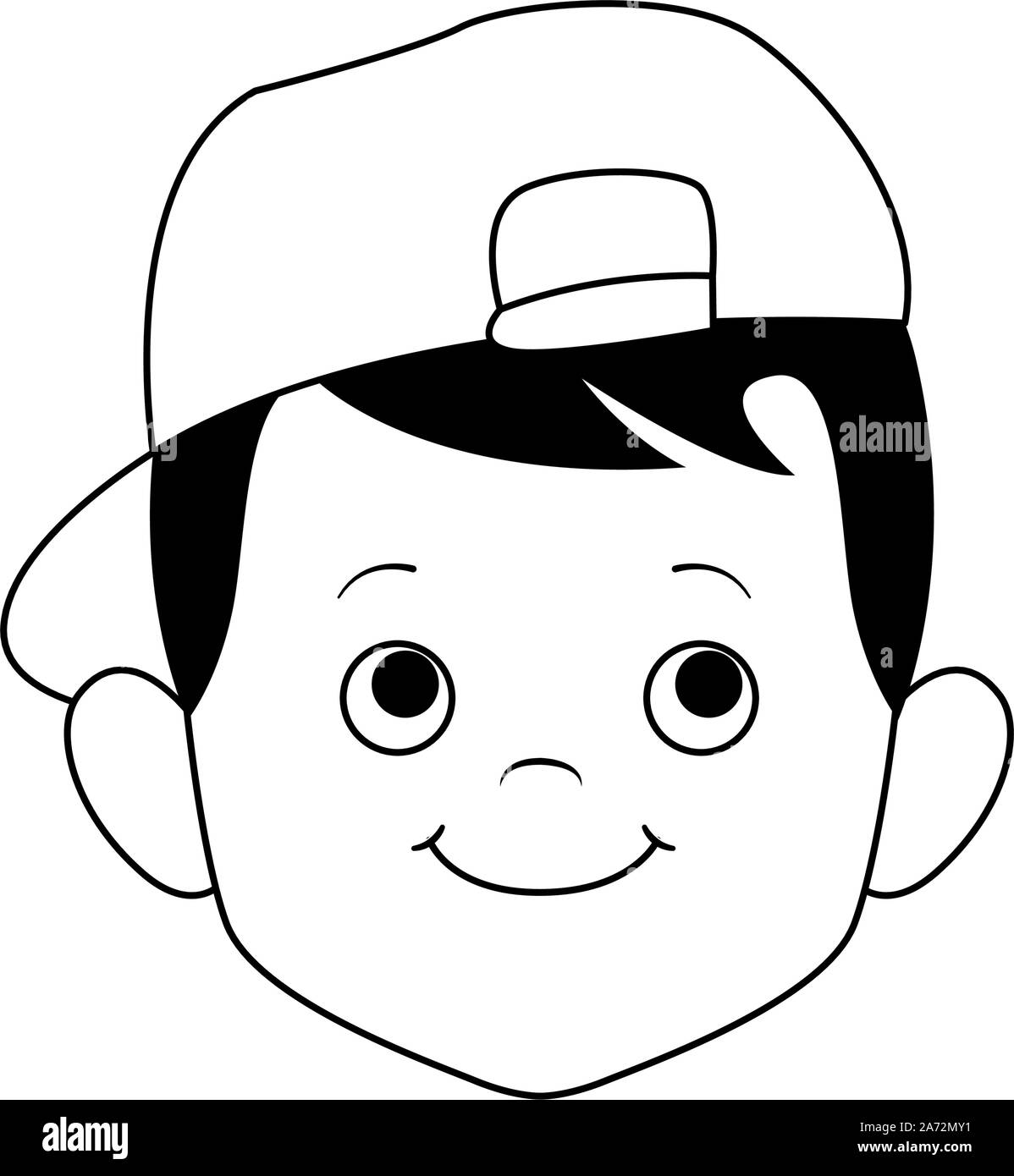 Portrait boy wearing cap friends hi-res stock photography and images ...