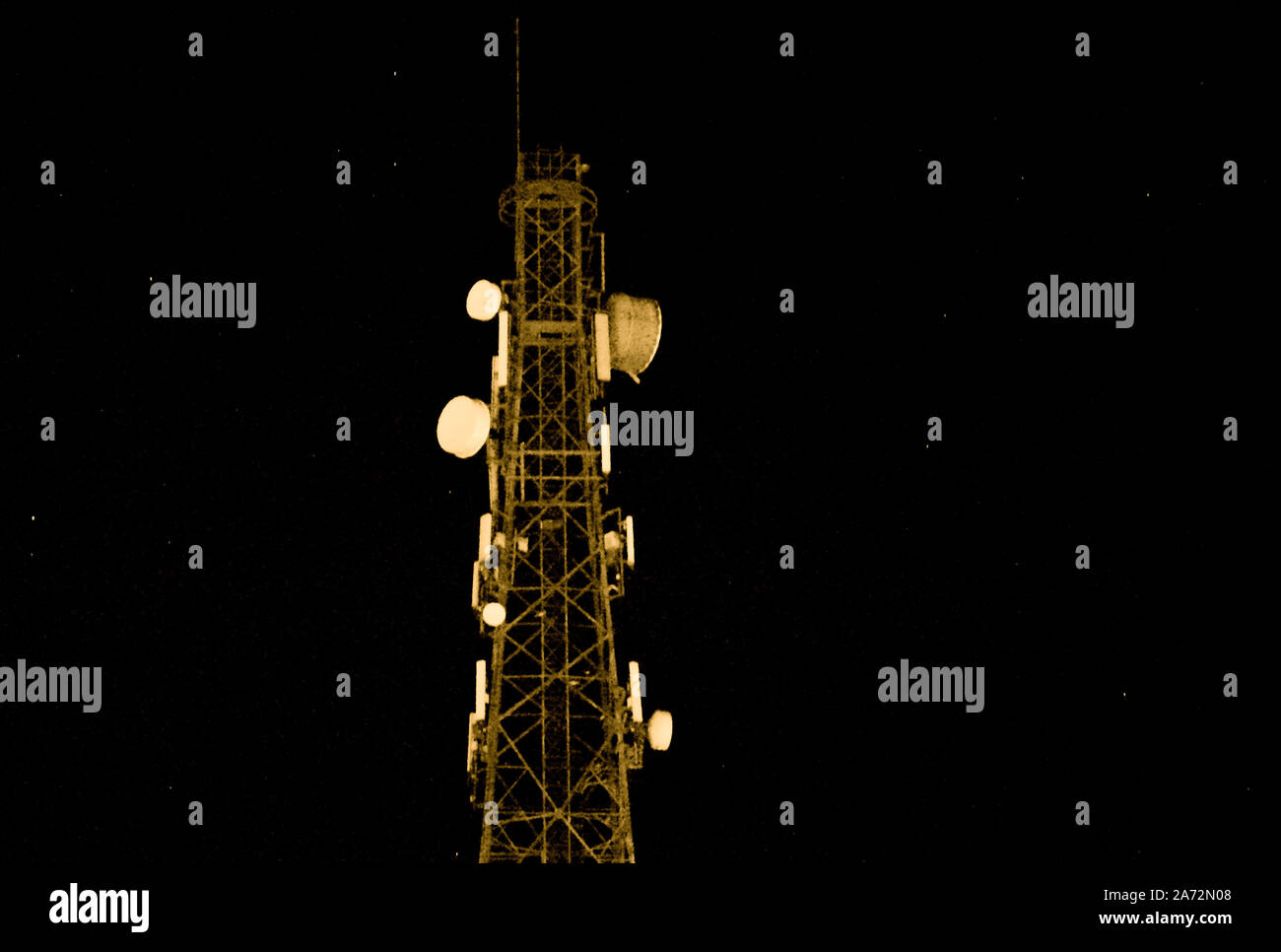 Wireless Data Communication Tower and Telephone tower Stock Photo - Alamy
