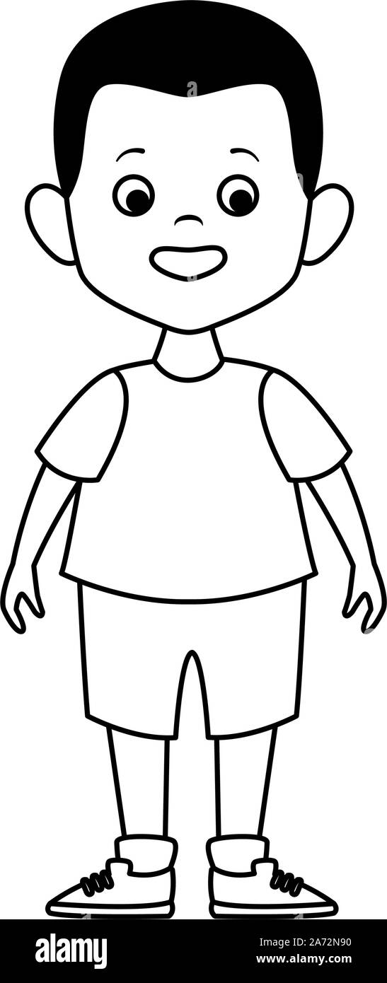 cartoon little boy standing icon Stock Vector Image & Art - Alamy