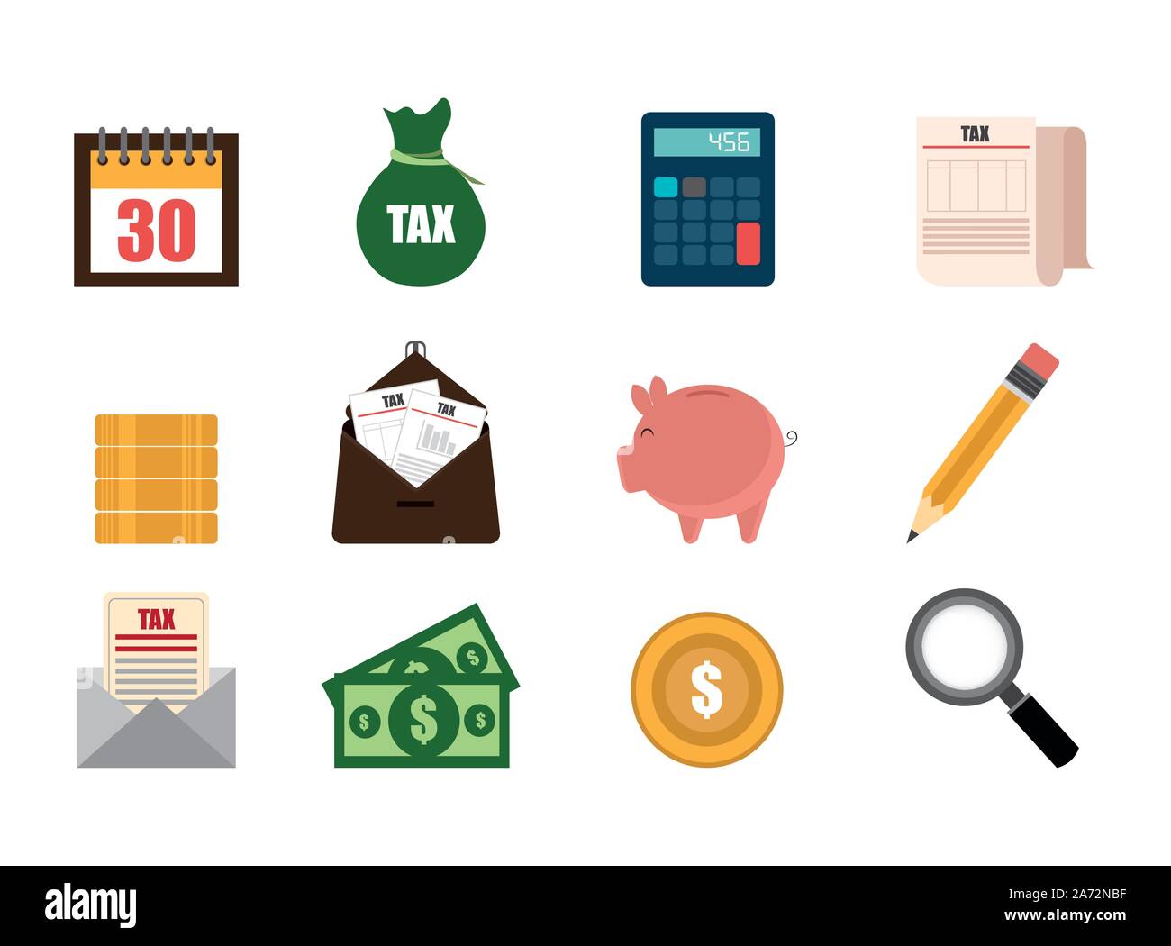 Bundle business success icons hi-res stock photography and images - Alamy