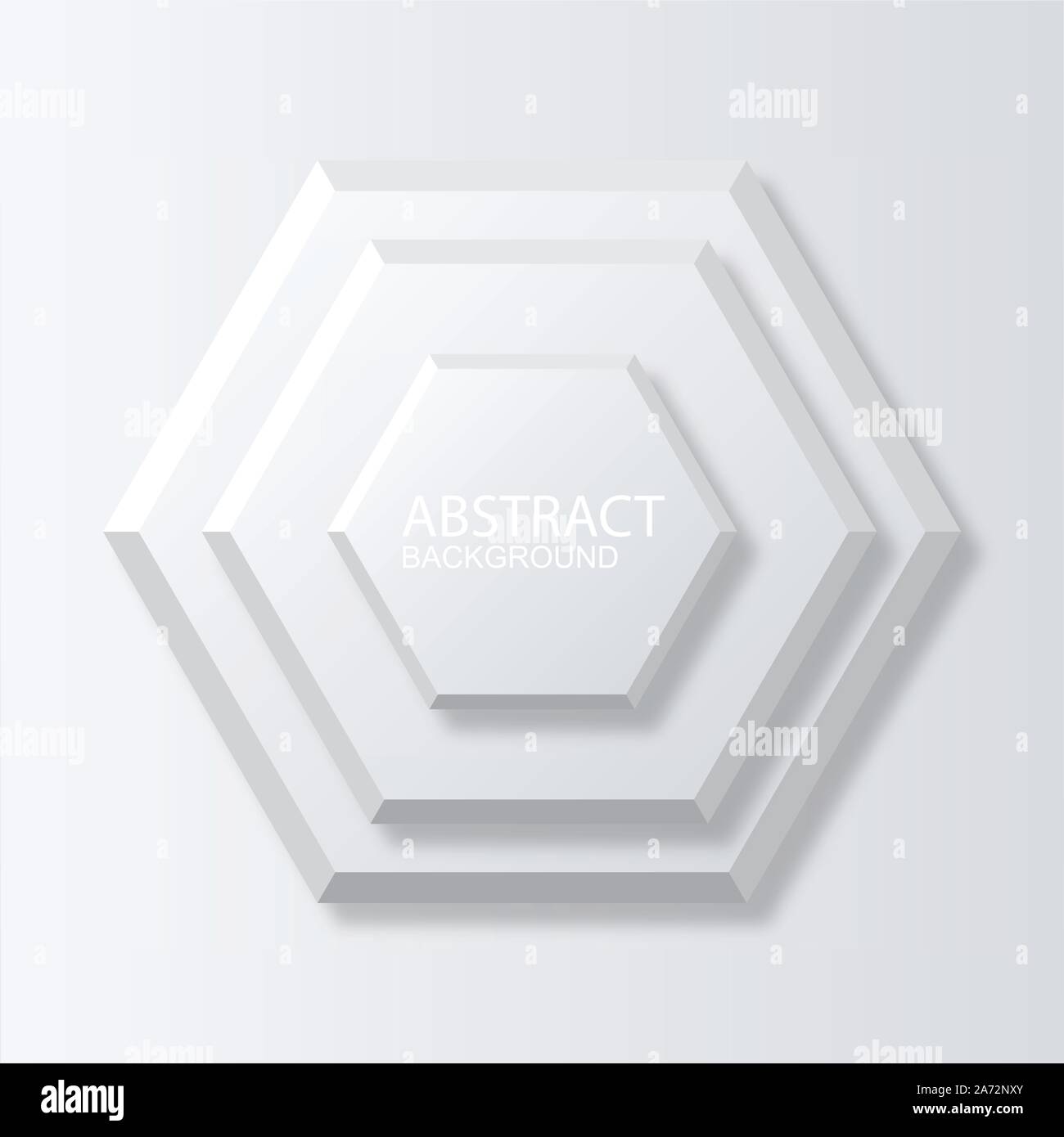 Abstract hexagonal white background. Geometric pattern vector illustration Stock Vector Image ...