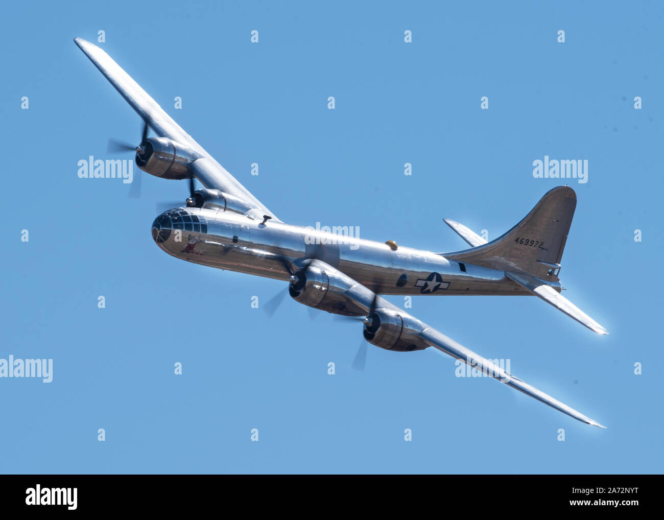 Doc's B-29 Superfortress performs at the Sheppard Air Force Base ...