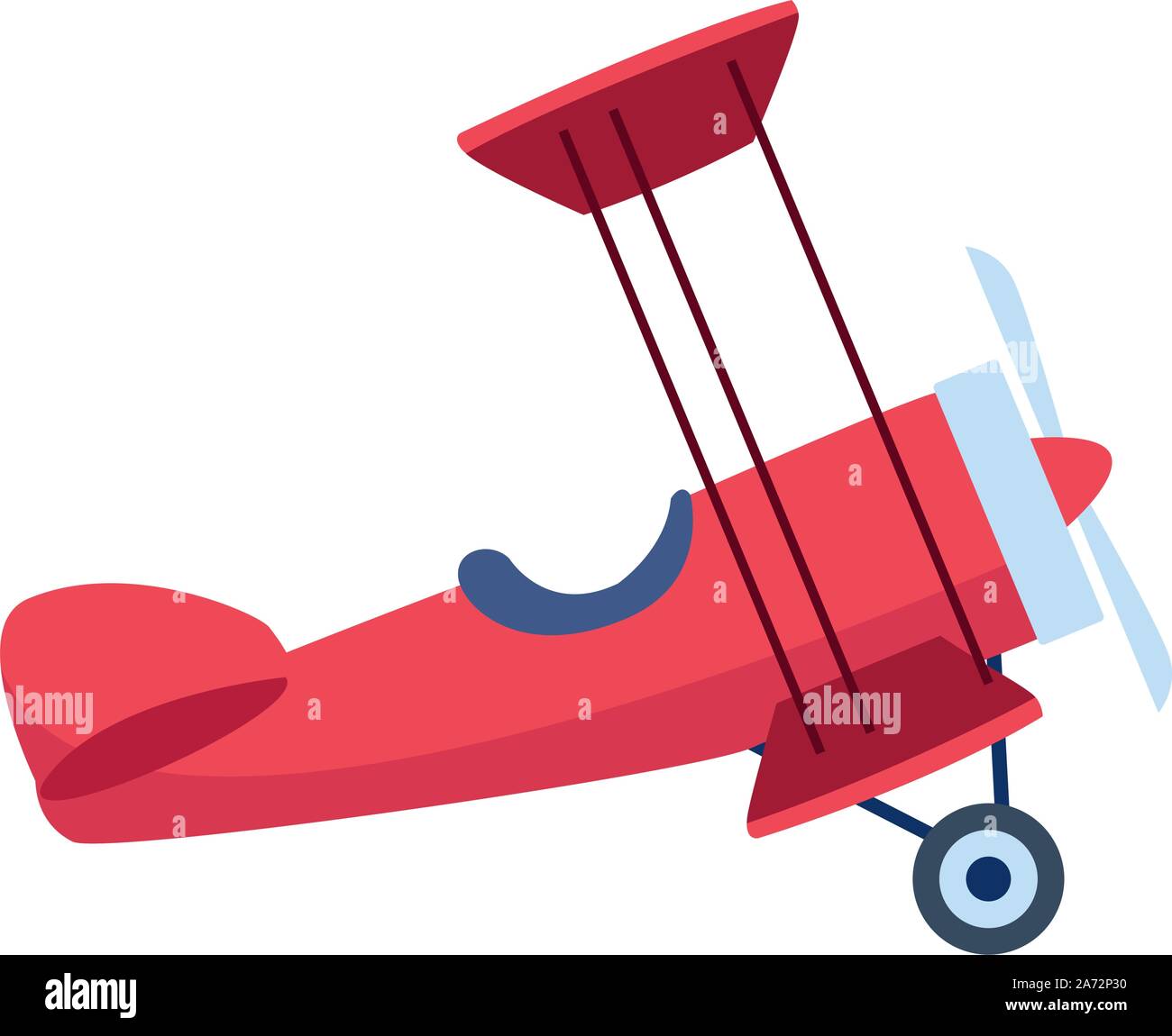 biplane icon image, flat design Stock Vector Image & Art - Alamy