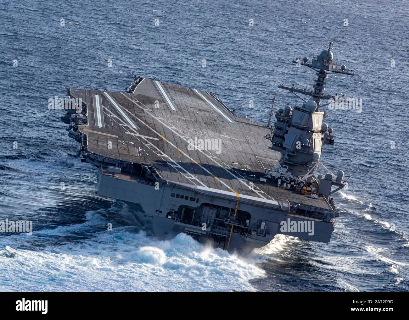 ATLANTIC OCEAN (Oct. 29, 2019) USS Gerald R. Ford (CVN 78) conducts ...