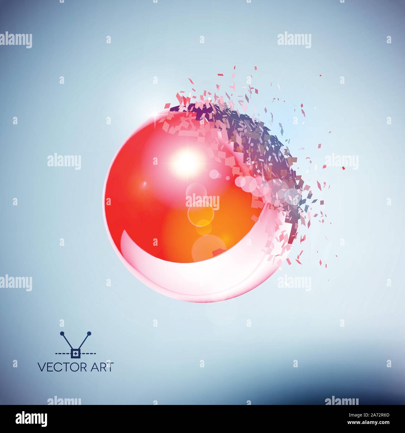 Exploded ball Stock Vector Images - Alamy