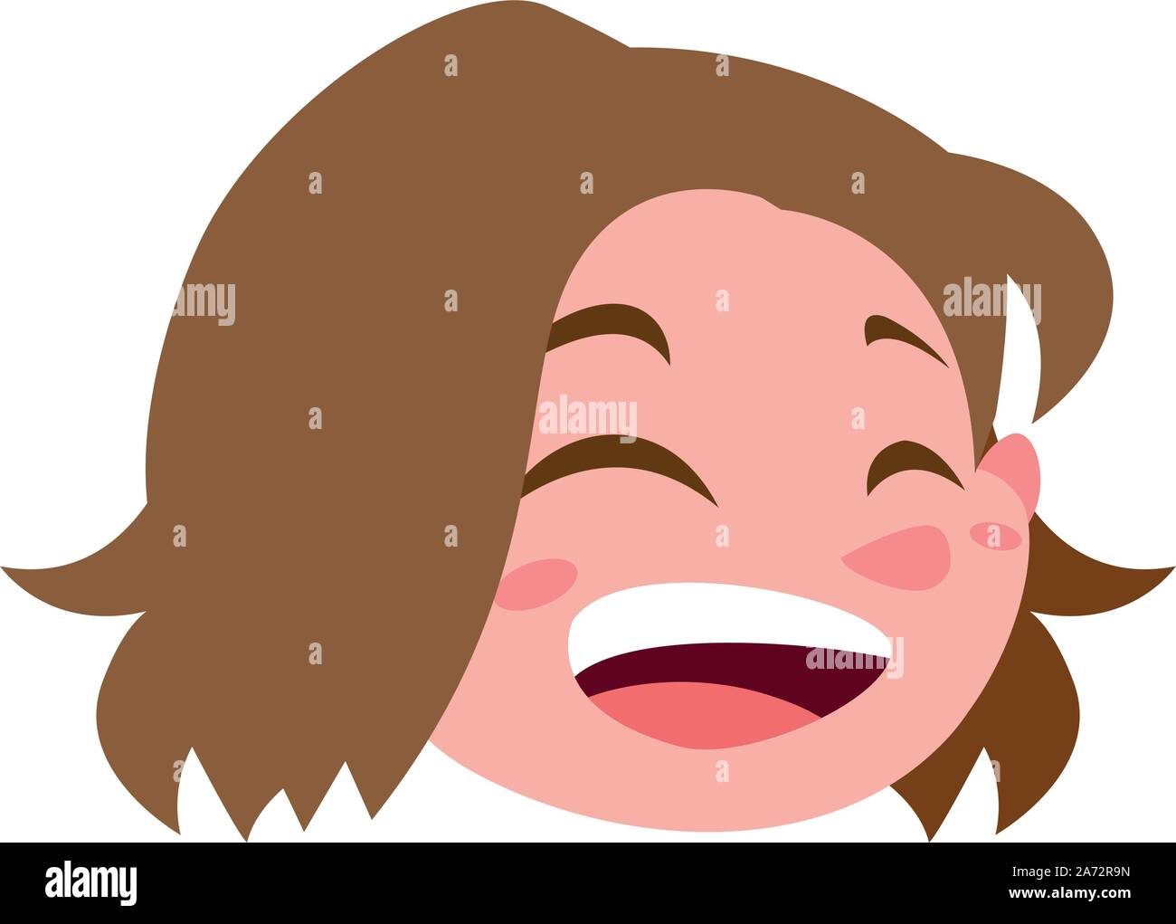 Girl cartoon head design, Kid childhood little people lifestyle and ...