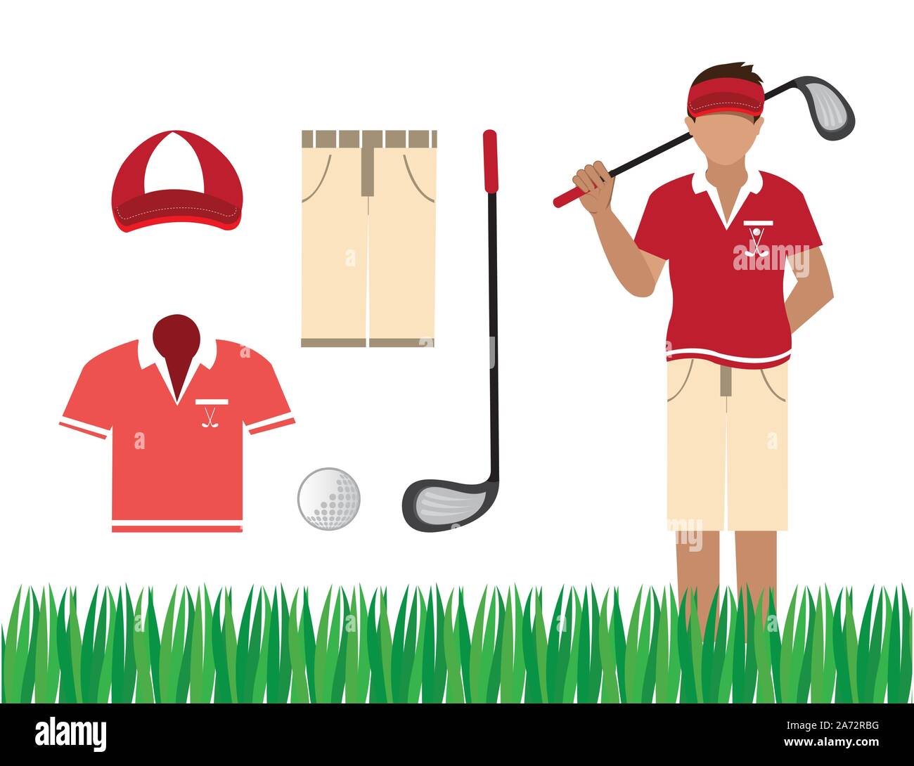 bundle of golf set icons Stock Vector Image & Art - Alamy