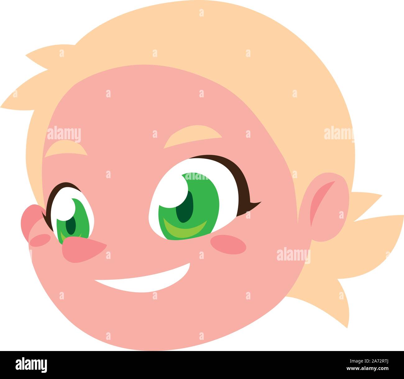 Girl cartoon head design, Kid childhood little people lifestyle and ...